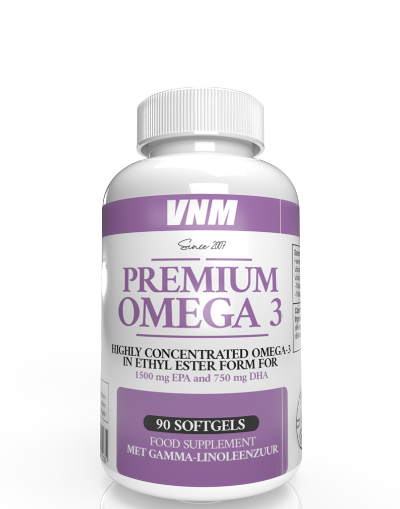 VNM Premium Omega 3 | Hooggedoseerde Omega-3 Vetzuren in Ethyl Ester ...